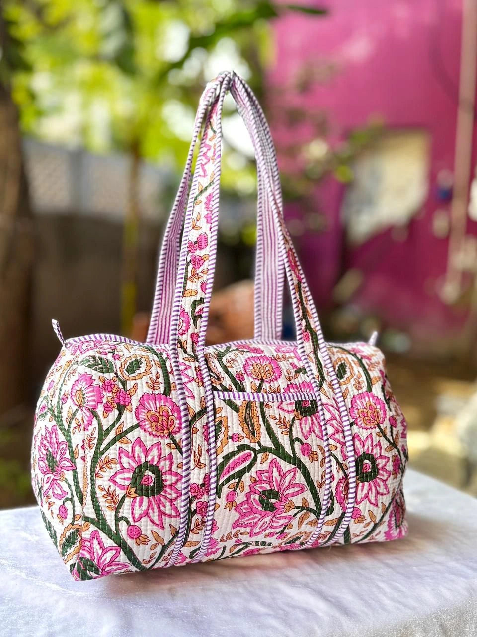 Garden Floral Duffel Bag – Greenwood Designs